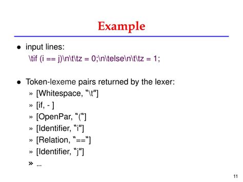 Image result for Lexical Analysis Example