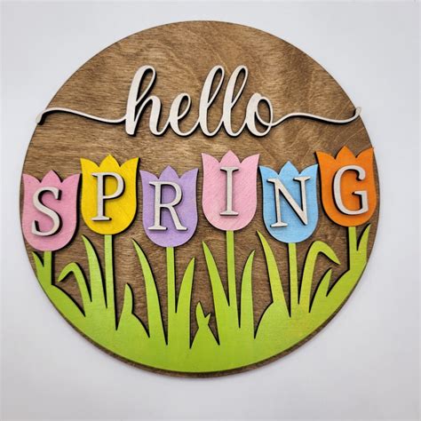 Image result for Hello Spring Square Sign