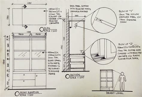 Image result for Wardrobe Parallel Projection