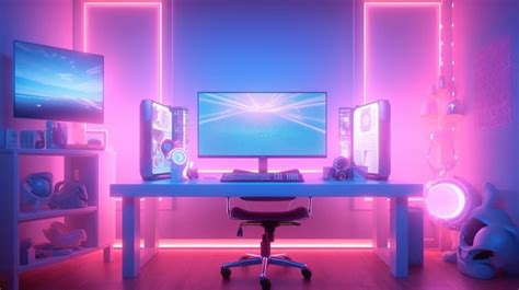 Image result for Neon Computer Room