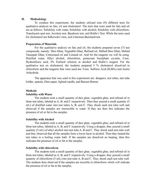 Image result for Methodology in Lab Report Example