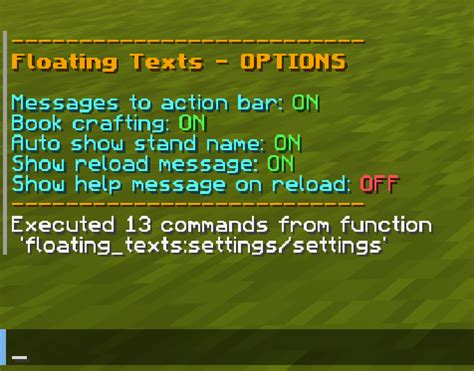 Image result for How Too Set Floating Text Minecraft