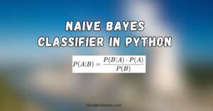 Image result for Naive Bayes Method in Python