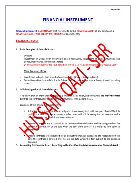 Image result for Financial Instruments Written Notes