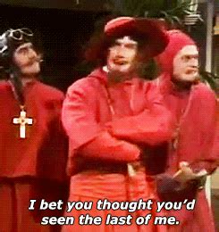 Image result for Python Spanish Inquusition Reaction