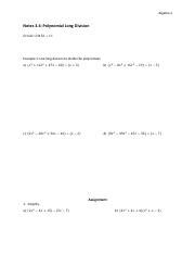 Image result for Polynomial Long Division Examples