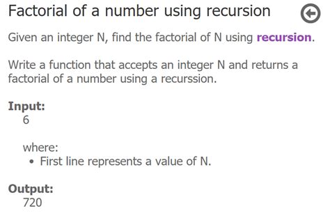 Image result for Factorial of a Number Using Recursion