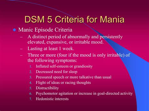 Image result for Bipolar 1 DSM Code