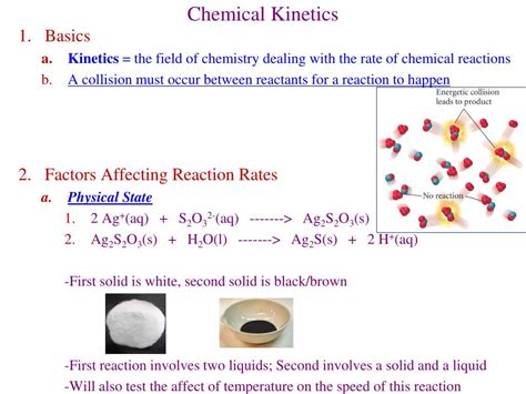 Image result for Examples of Chemical Kinetics