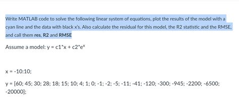 Image result for System of Equation Matlab Code