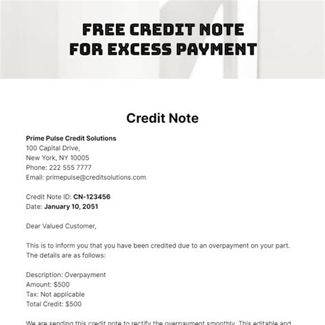 Image result for Example of Credit Note Negative Total