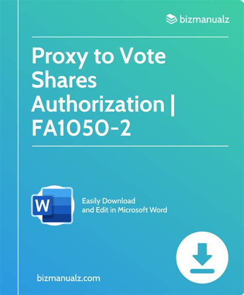 Image result for Proxy Vote Example