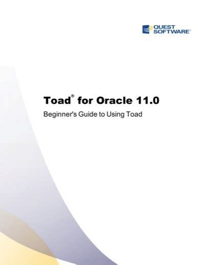 Image result for Toad for Oracle User Guide