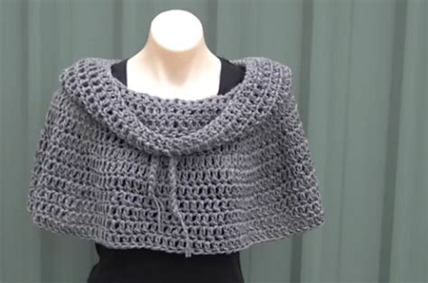 Ravelry: Cowl Neck Poncho pattern by Crochet with Clare