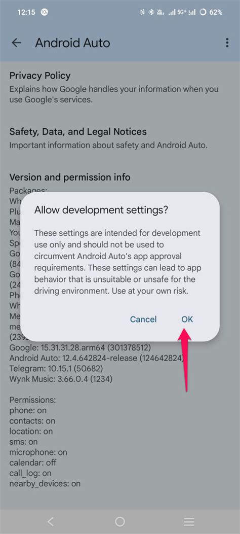 Image result for Android Auto Developer Settings