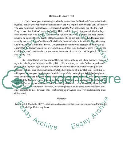 Image result for Discussion Response Examples