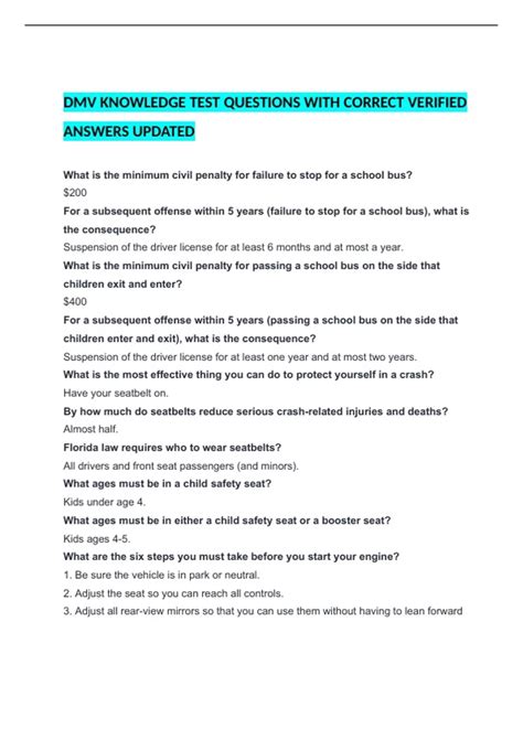 Image result for DMV Knowledge Test Practice