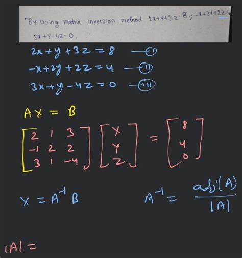 Image result for Matrix Inversion Method Examples 2By 2