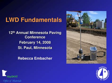 Image result for INDOT LWD Compaction Test Video Example