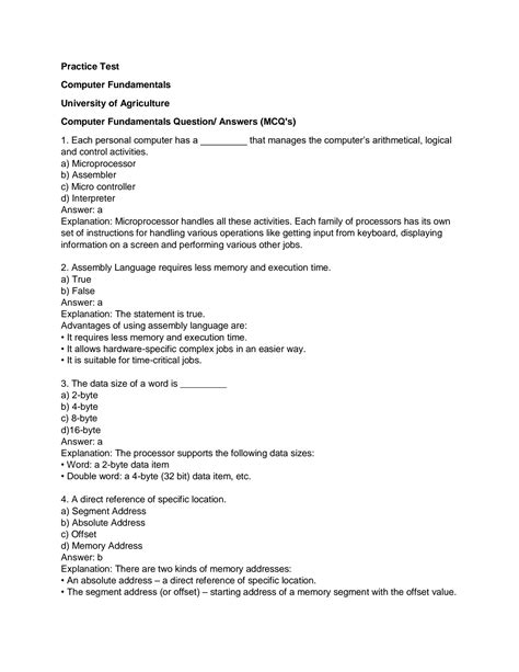 Image result for Computer Fundamental Basic Test 1