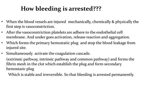 Image result for Normal Haemostasis
