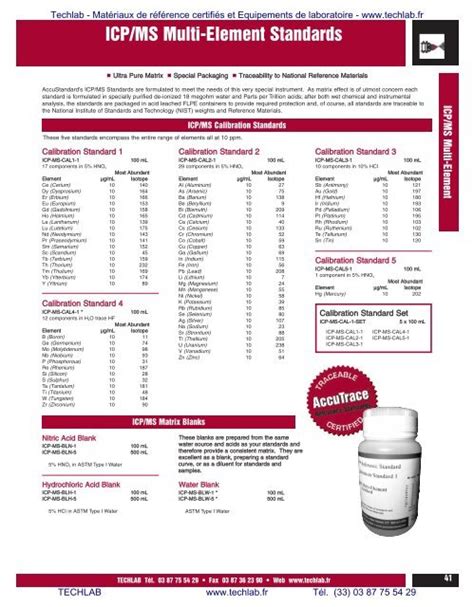 Image result for Multi-Element Calibration Standards