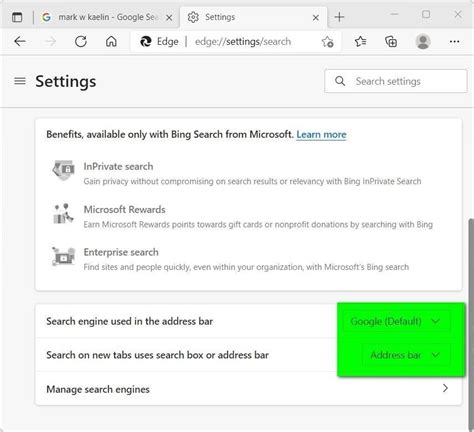 Image result for Microsoft Search Engine Setting