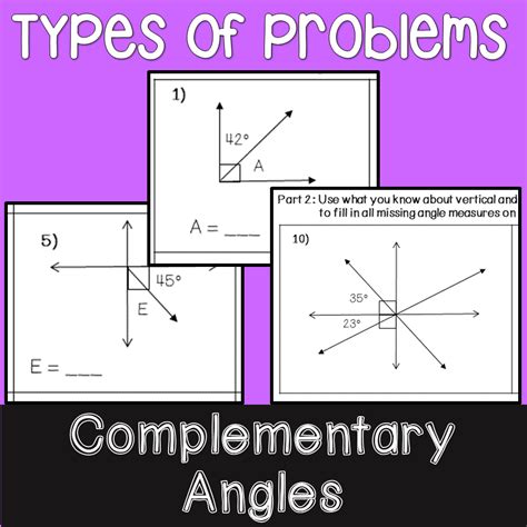 Image result for Finding Complementary Angles Answer Key