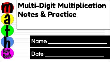 Image result for Multi-Digit Multiplication Notes