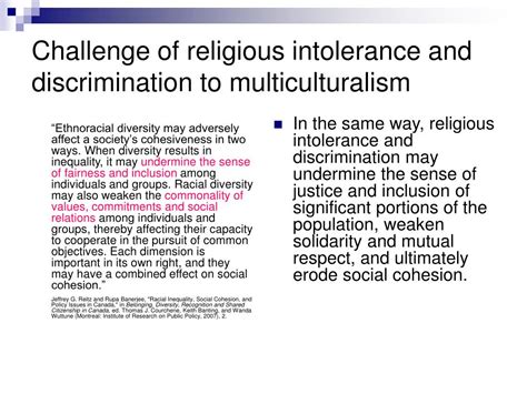PPT - Religion and Multiculturalism in Canada La religion et le ...