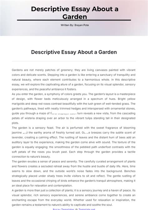 Image result for Descriptive Essay Example About Nature