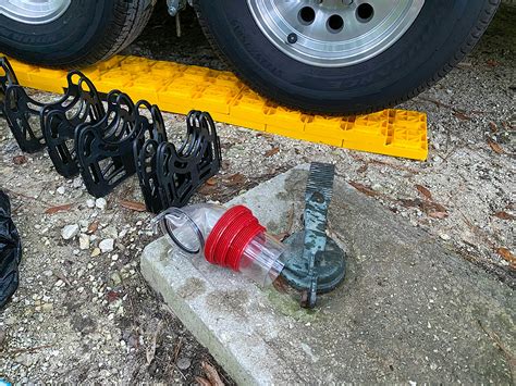 Image result for RV Waste Line Connection to Ground