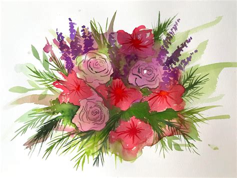 Image result for Watercolour Tutorials Abstract Floral