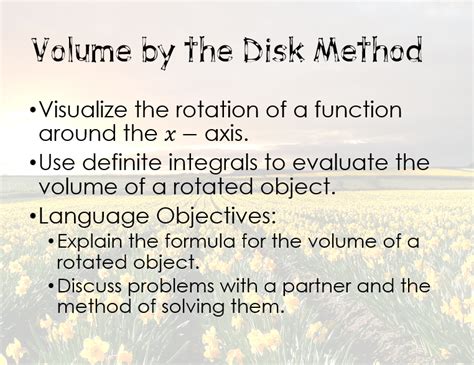 Image result for Calculating Volume Using Disk Method