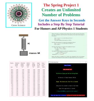 Image result for Vertical Spring Physics