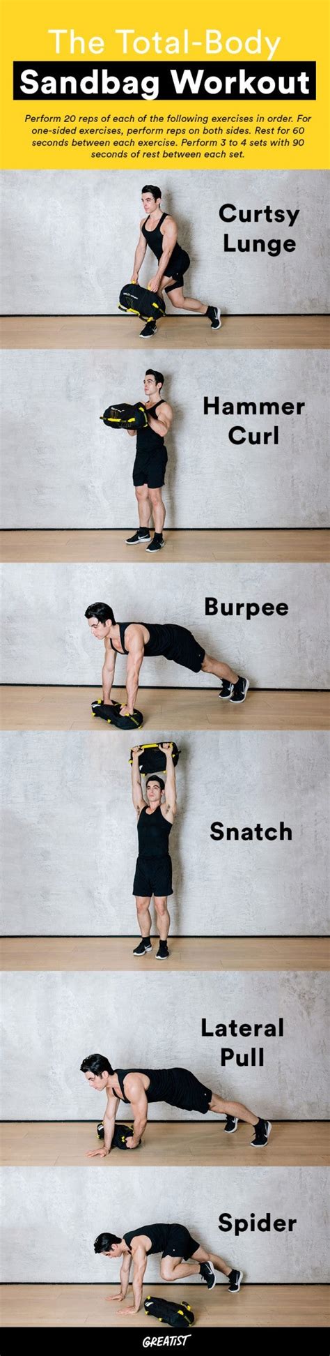 Image result for Dynamic Sandbag Exercises
