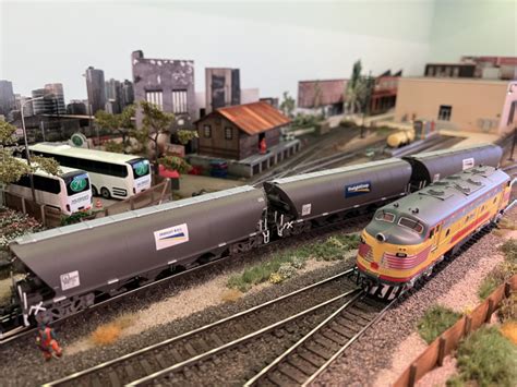 Image result for HO Scale Model Grain Hoppers