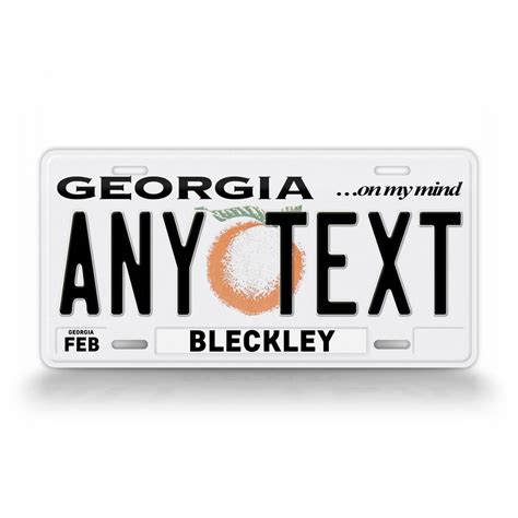Image result for Georgia State License Plate