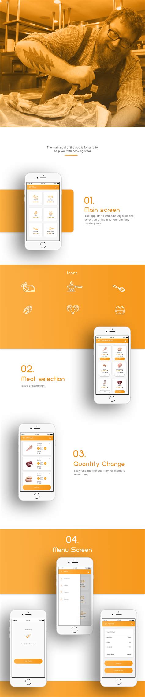 Image result for Meat App Motion Graphics