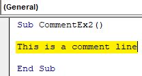 Image result for Comment Out Code VBA