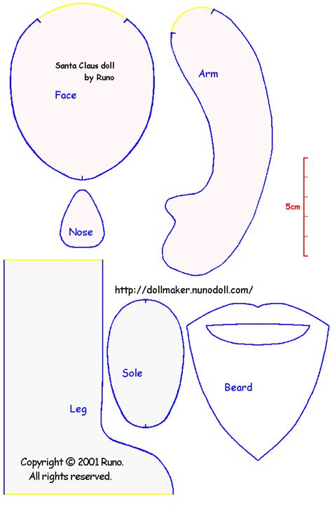 Image result for Santa Doll Patterns