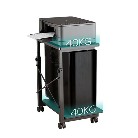 Height Adjustable PC & Printer Storage Stand