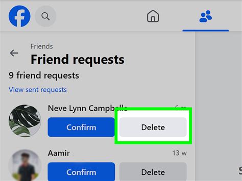 Image result for Remove Friend Request Facebook