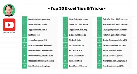 Image result for Top Ten Excel Tips