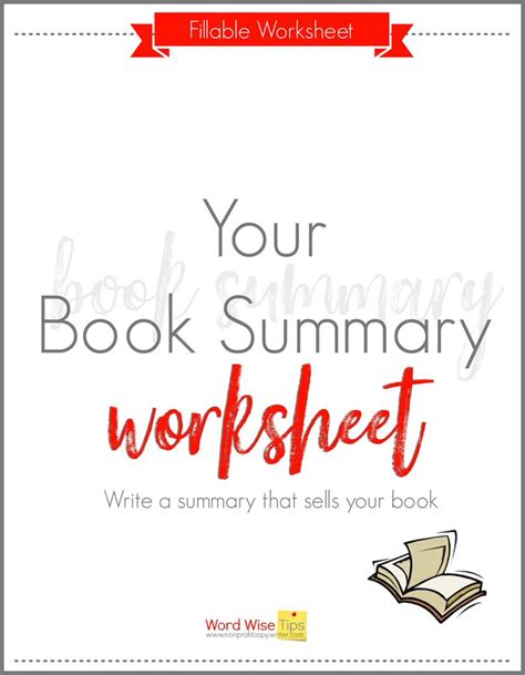 Image result for Summarizing a Book Worksheet