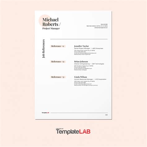 Image result for Reference Page for Interview