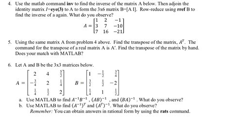 Image result for MATLAB How to Find Inverse of Matrix
