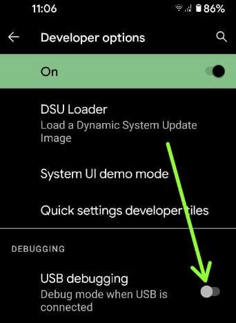 Image result for Pixel 6 USB Debugging