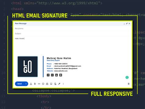 Image result for HTML Digital Email Signature