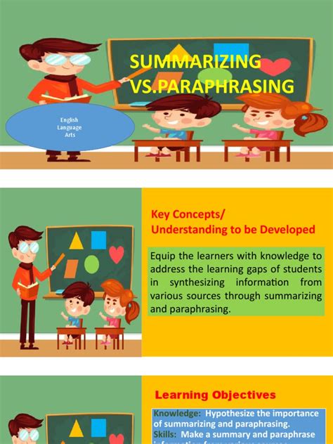 Image result for Summarizing and Paraphrasing Examples